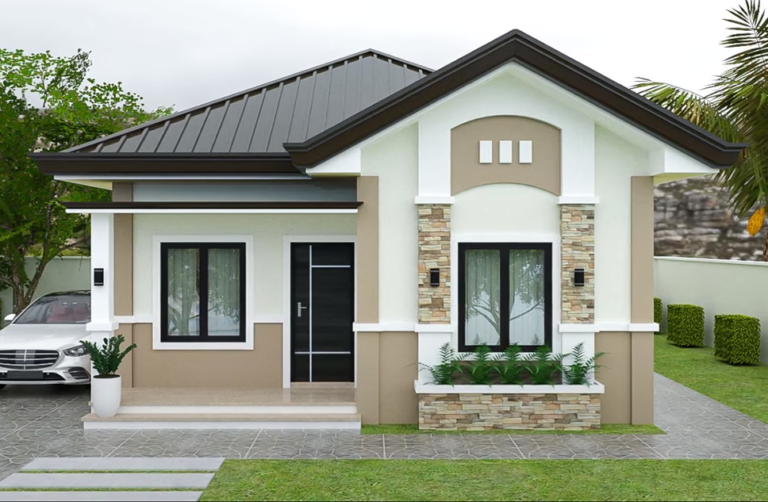 Simple House Design: 8.4m x 7m (58.8 sq.m) With 2 Bedrooms – House Designs
