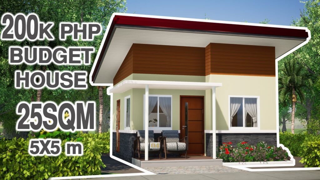 25 sqm One Storey Modern Small House Design with Floor Plan ~ – House ...