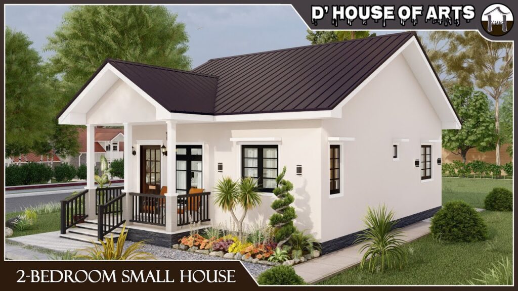 7 x 9 M Simple But Comfort Small House Design With 3 Bed + 2 Bath ...